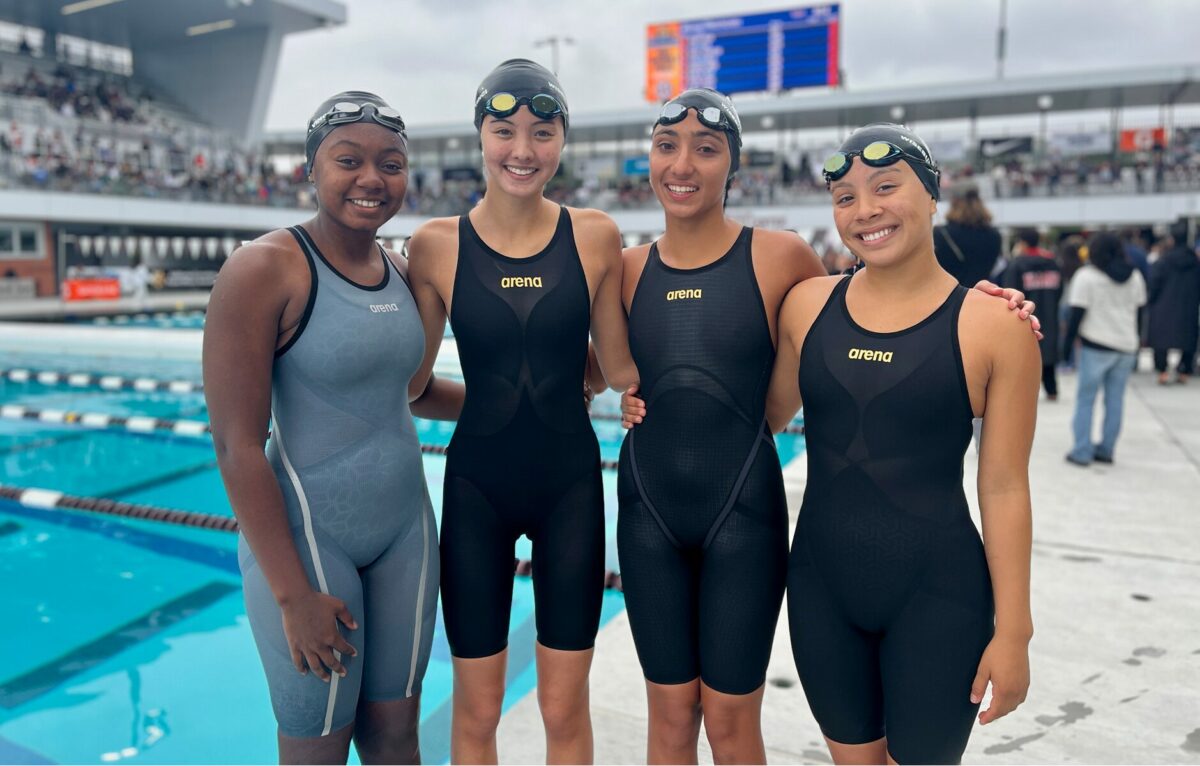 WDV Girls Swim team show out at CIF Finals - Wiseburn Da Vinci Athletics