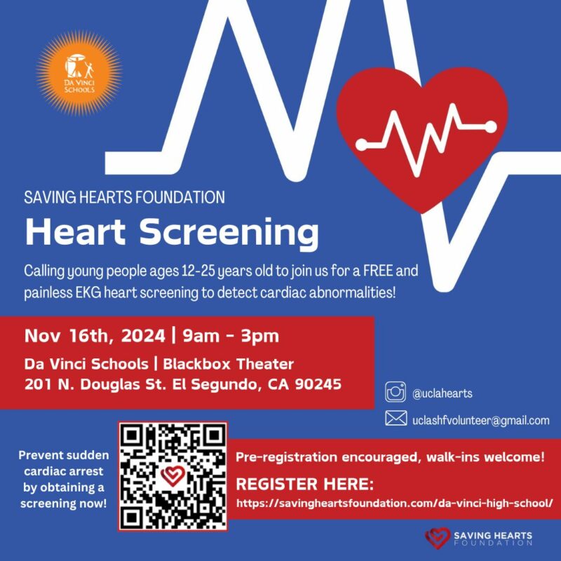 FREE Cardiac Screening Event for Ages 12-25! - Wiseburn Da Vinci Athletics