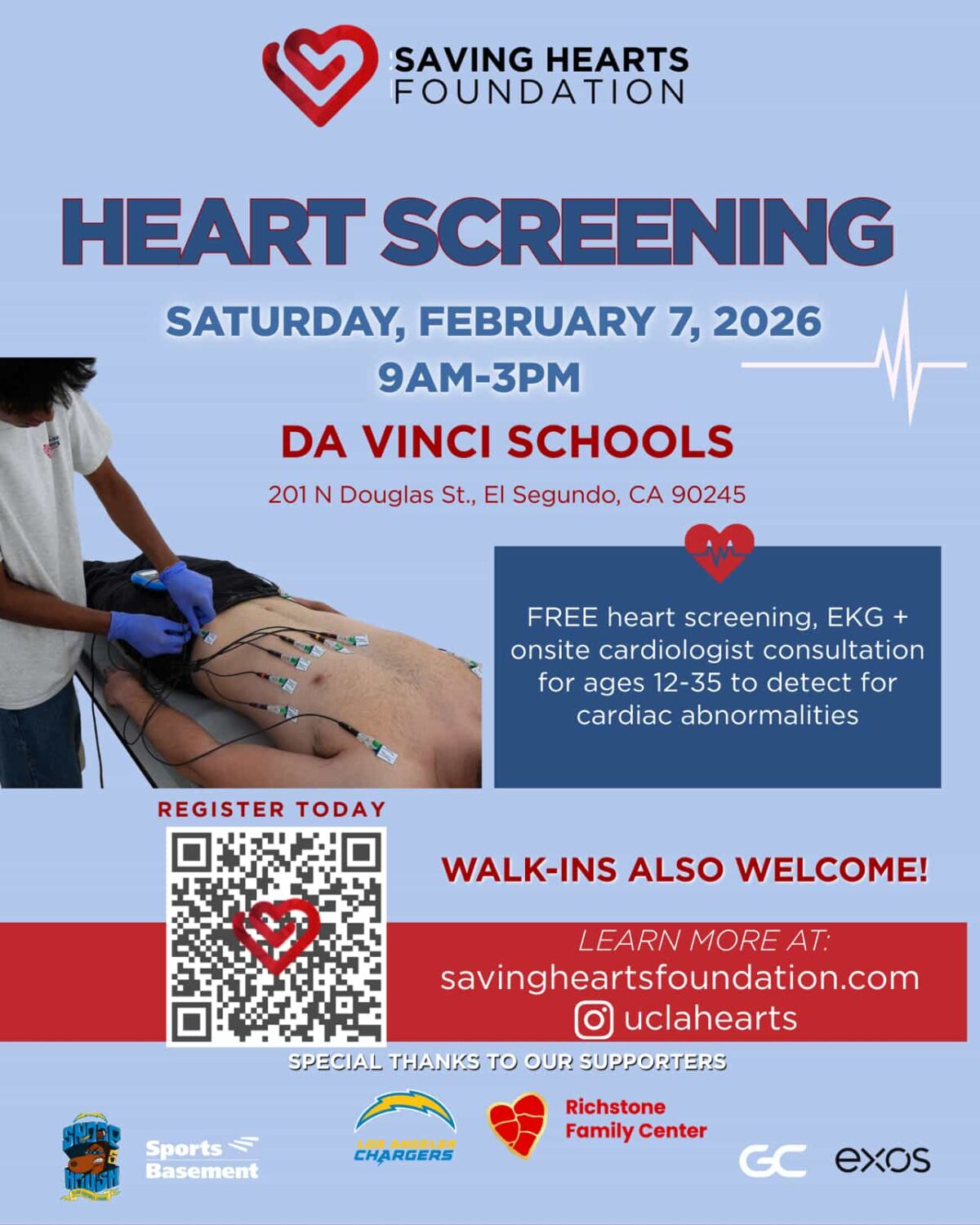TOMORROW!! FREE Community Heart Screenings on Campus! - Wiseburn Da ...